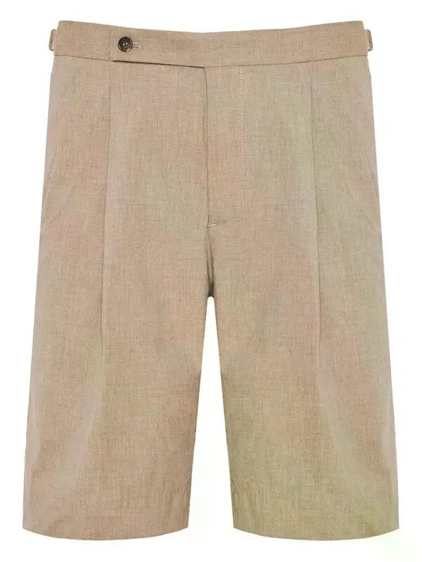 Incotex Pleated Cotton Shorts