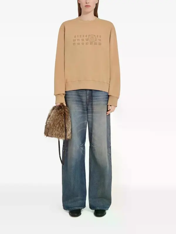 MAISON MARGIELA Cotton Sweatshirt - Neutrals