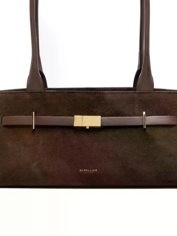 DEMELLIER Suede New York Tote Bag - Brown