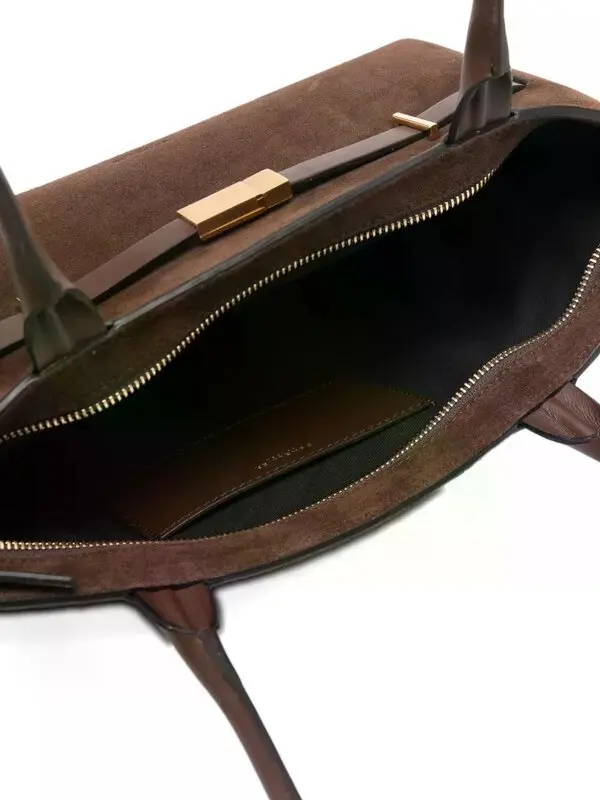 DEMELLIER Suede New York Tote Bag - Brown
