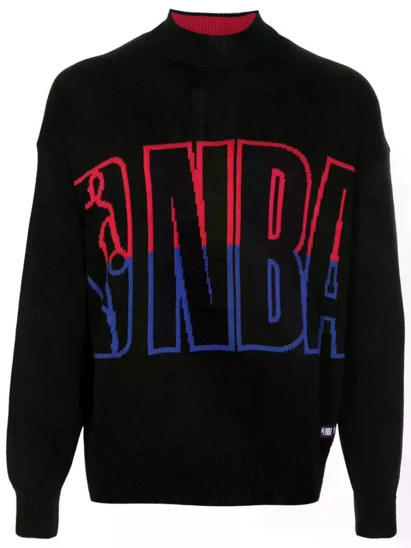BOSS X Nba Logo-print Knitted Sweatshirt