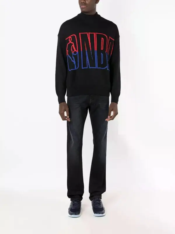 BOSS X Nba Logo-print Knitted Sweatshirt