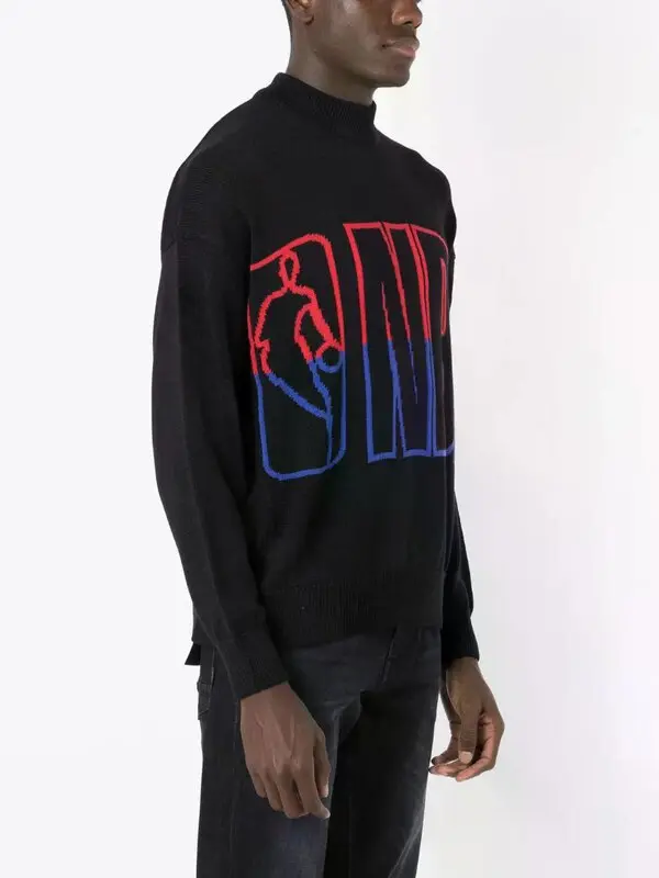 BOSS X Nba Logo-print Knitted Sweatshirt