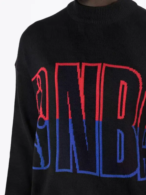 BOSS X Nba Logo-print Knitted Sweatshirt