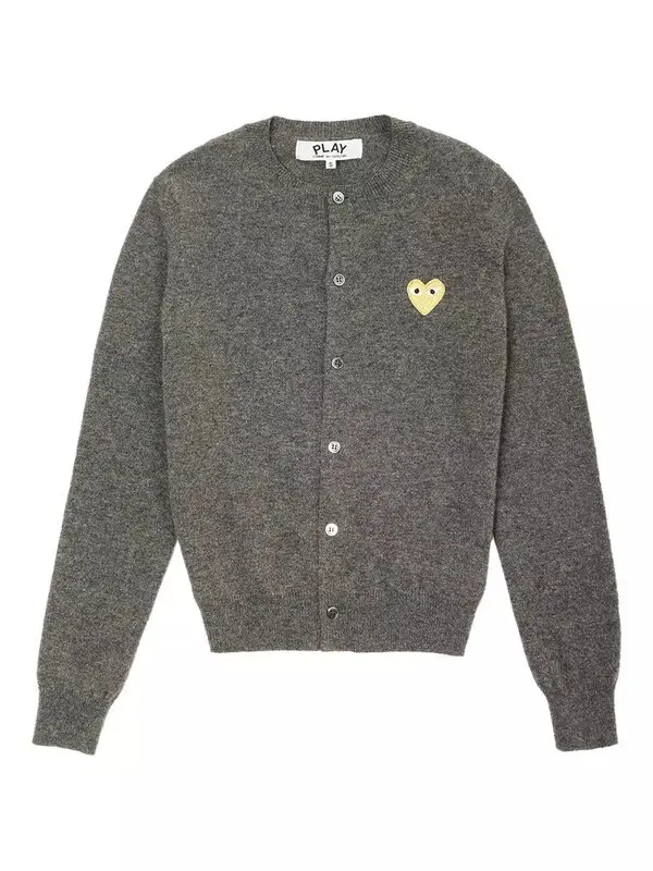 Play Comme Des Garcon Heart-logo Cardigan