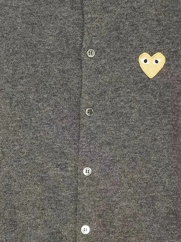 Play Comme Des Garcon Heart-logo Cardigan