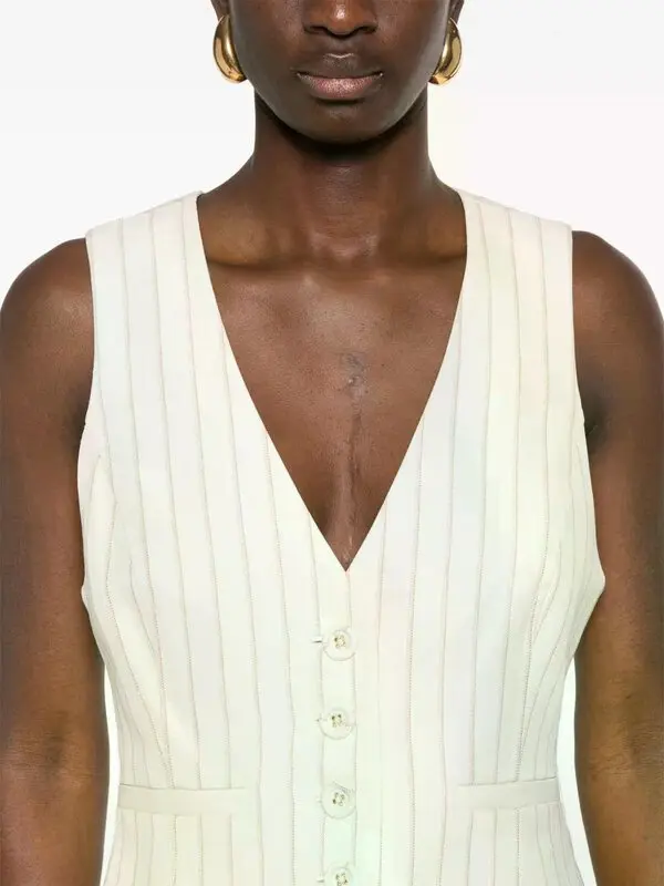 Zimmermann Pinstriped Herringbone Waistcoat