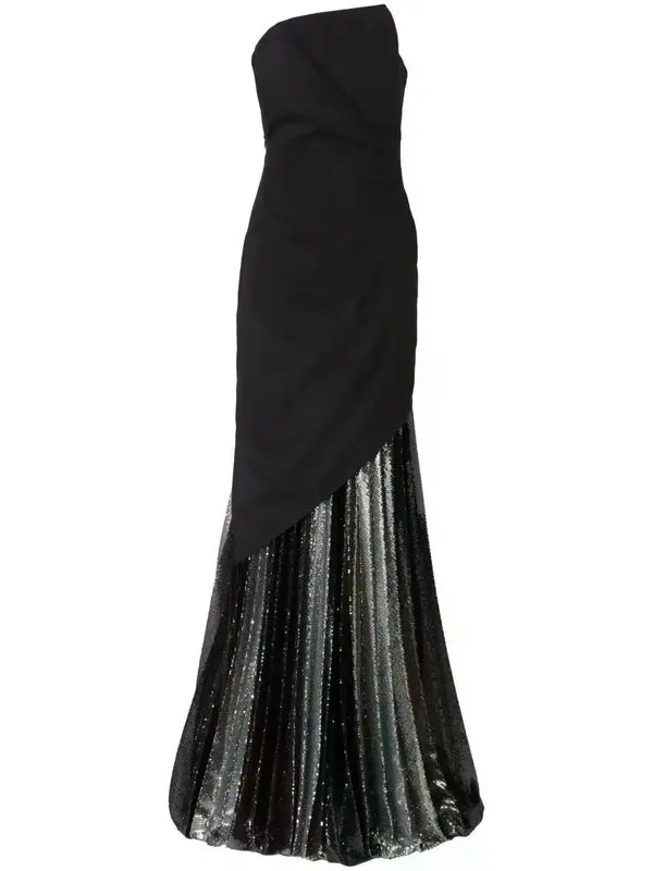 GENNY Layered-design Maxi Dress