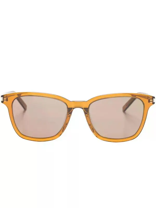 Saint Laurent Wayfarer-frame Sunglasses - Brown