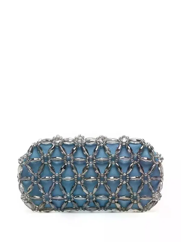 0711 TBILISI Faceted Bead-embellished Clutch Bag