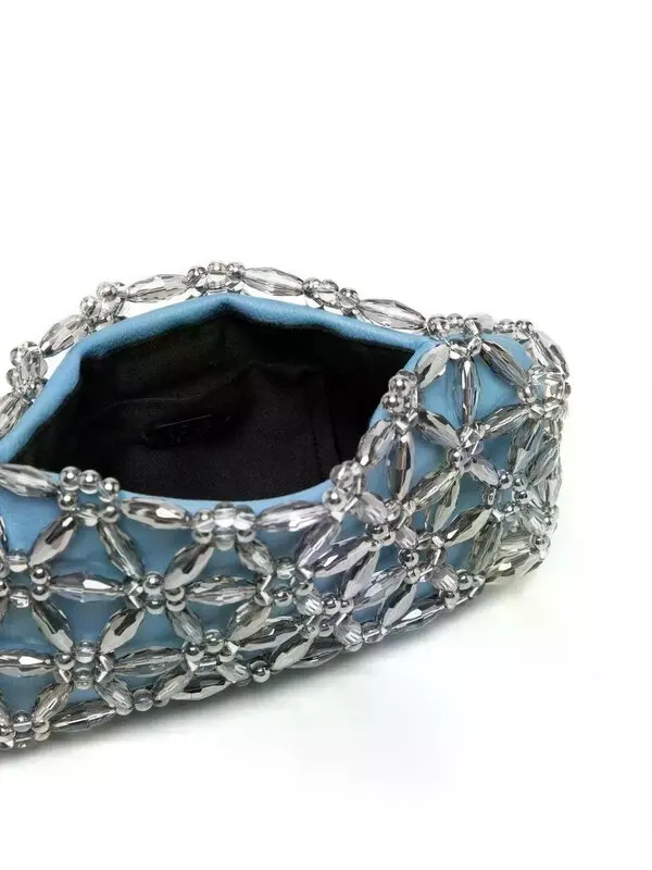 0711 TBILISI Faceted Bead-embellished Clutch Bag