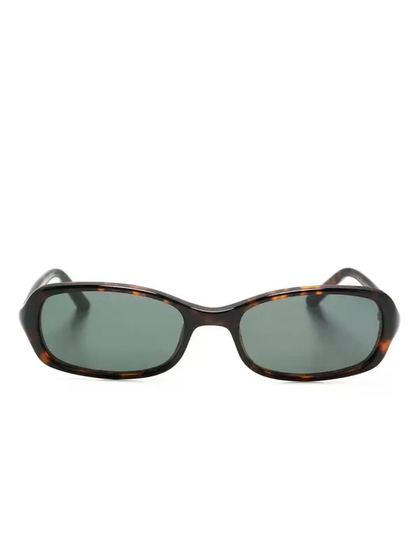 Chimi Tortoiseshell Oval-frame Sunglasses - Brown