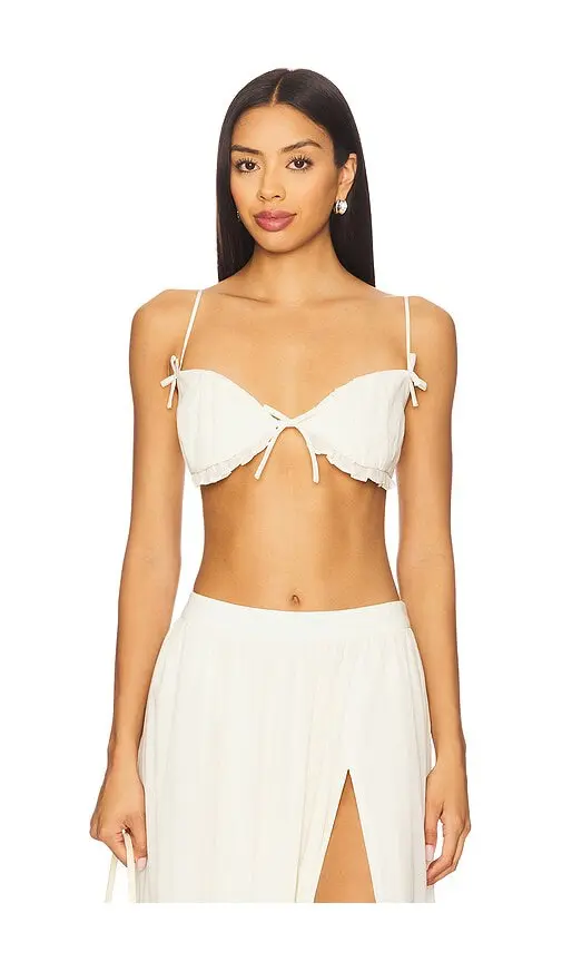 Majorelle Lindy Bra Top In . Also - Ivory