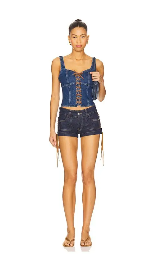 L'Agence Nayeli Corset Tank Top
