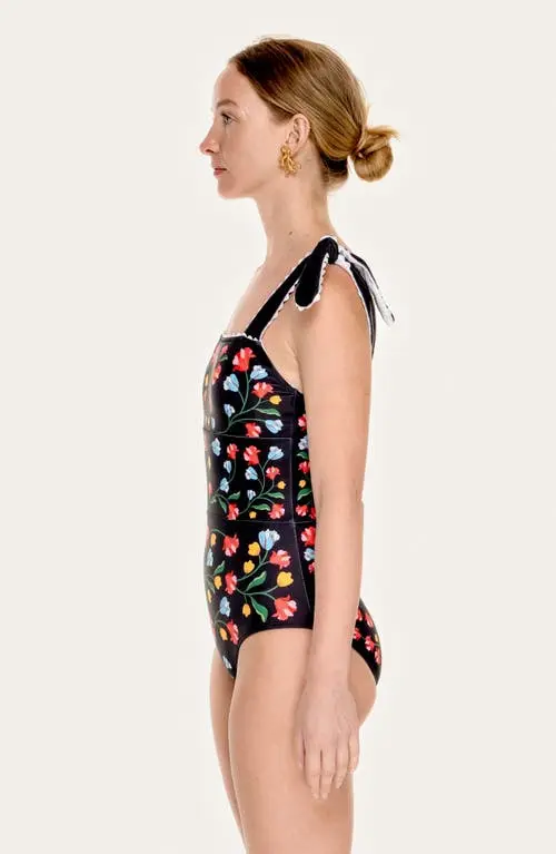 JESSIE ZHAO NEW YORK Day/night Glow Reversible One-piece Swimsuit