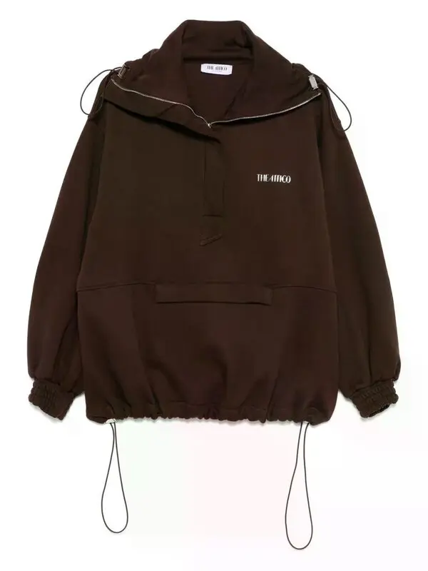 Attico Zip-up Jacket - Brown