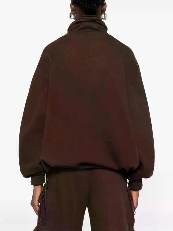 Attico Zip-up Jacket - Brown