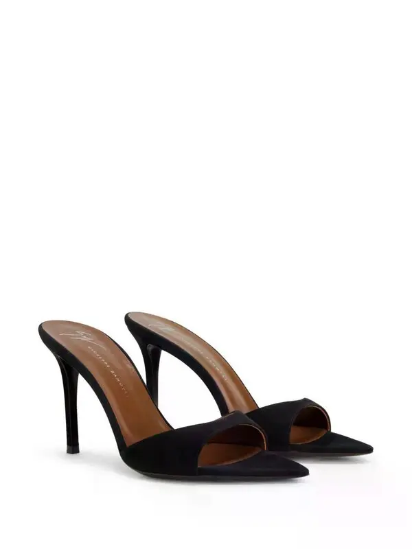 GIUSEPPE ZANOTTI 90mm Intriigo Mules - Black