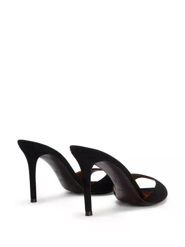GIUSEPPE ZANOTTI 90mm Intriigo Mules - Black