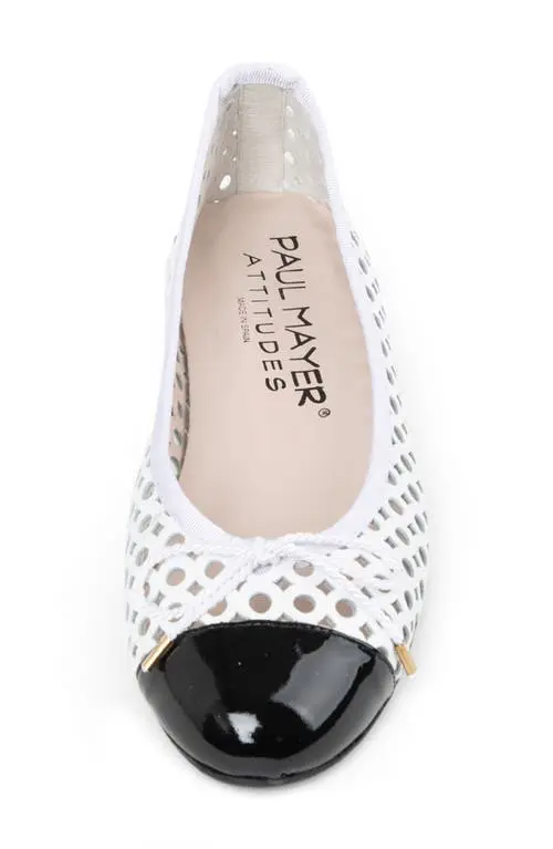 PAUL MAYER ATTITUDES Brandy Perforated Ballet Flat