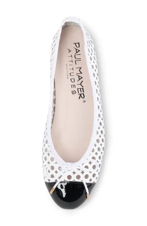 PAUL MAYER ATTITUDES Brandy Perforated Ballet Flat