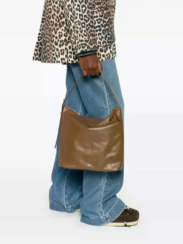 A.p.c. Leather Shoulder Bag - Brown