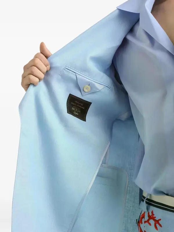 Dolce & Gabbana Single-breasted Blazer - Blue