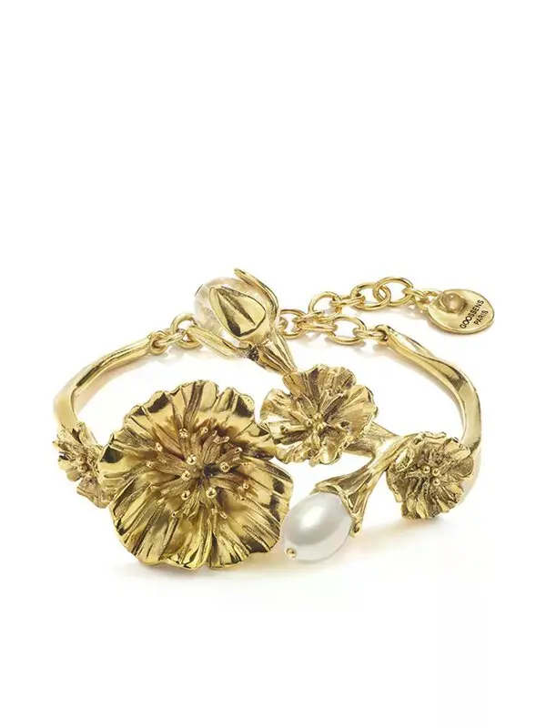GOOSSENS Fleur De Pavot Pearl Bracelet - Gold