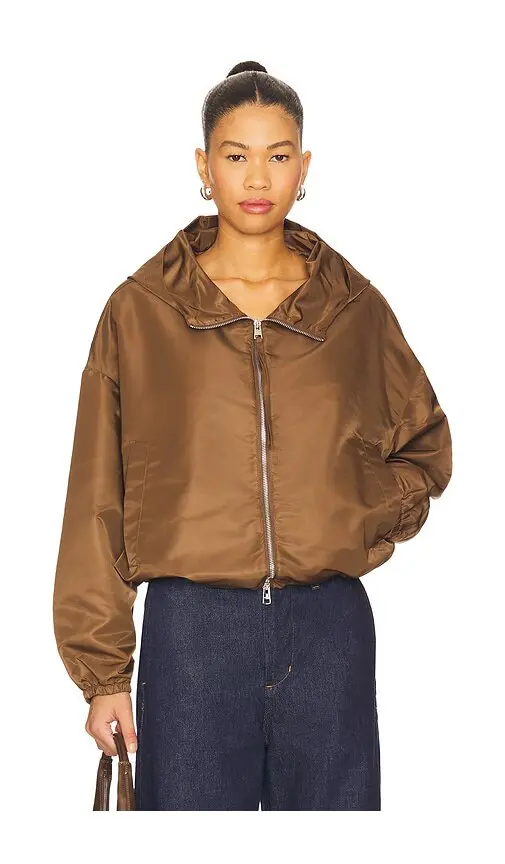 Citizens Of Humanity Cropped Windbreaker - Brown