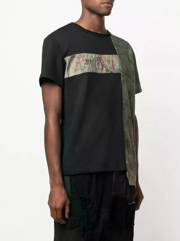 By Walid Patchy Two-tone T-shirt
