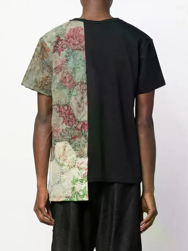 By Walid Patchy Two-tone T-shirt