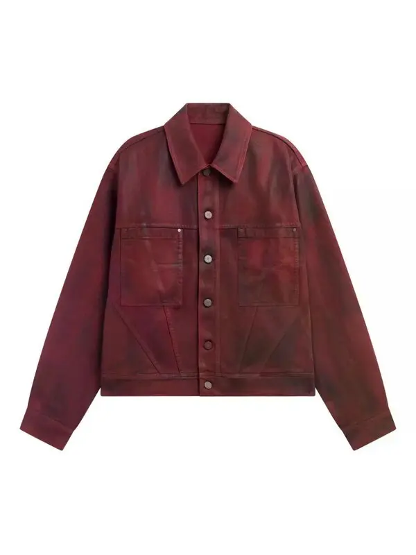 LGN LOUIS GABRIEL NOUCHI Coated Denim Jacket
