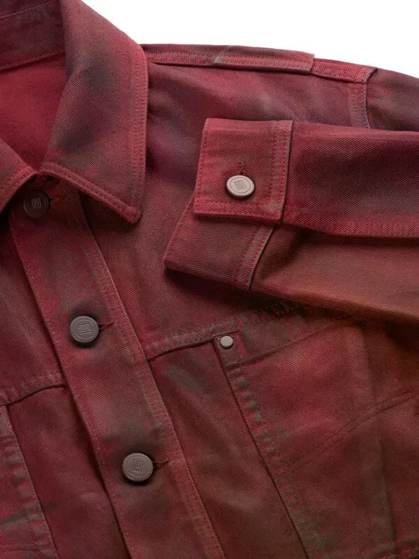 LGN LOUIS GABRIEL NOUCHI Coated Denim Jacket