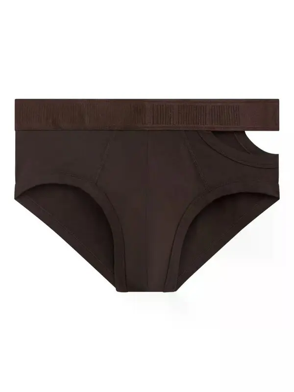 LGN LOUIS GABRIEL NOUCHI Cut-out Briefs - Brown