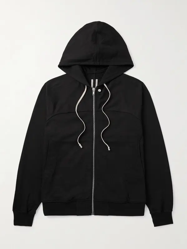 Rick Owens Cotton-jersey Zip-up Hoodie