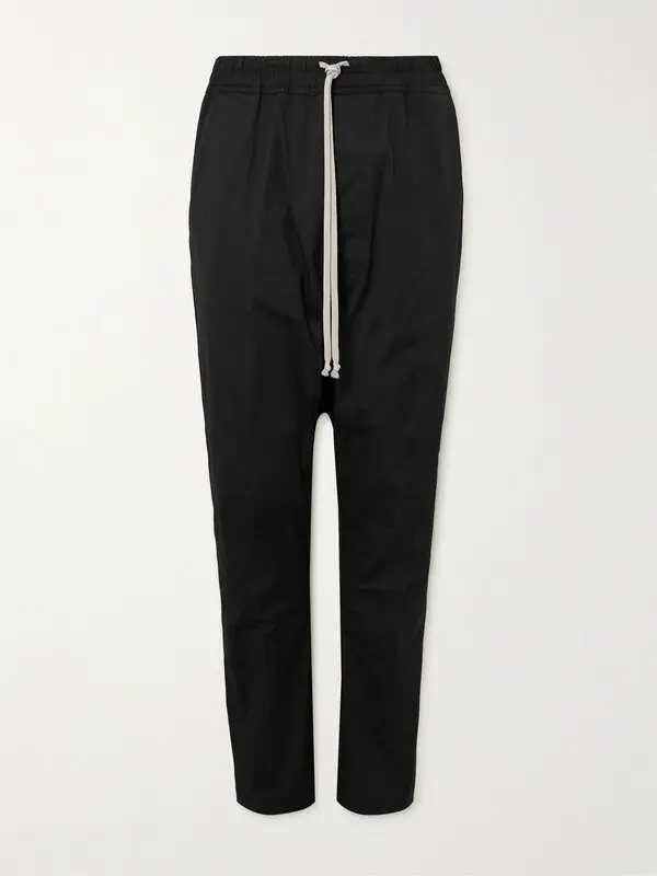 Rick Owens Tapered Cotton-blend Poplin Trousers