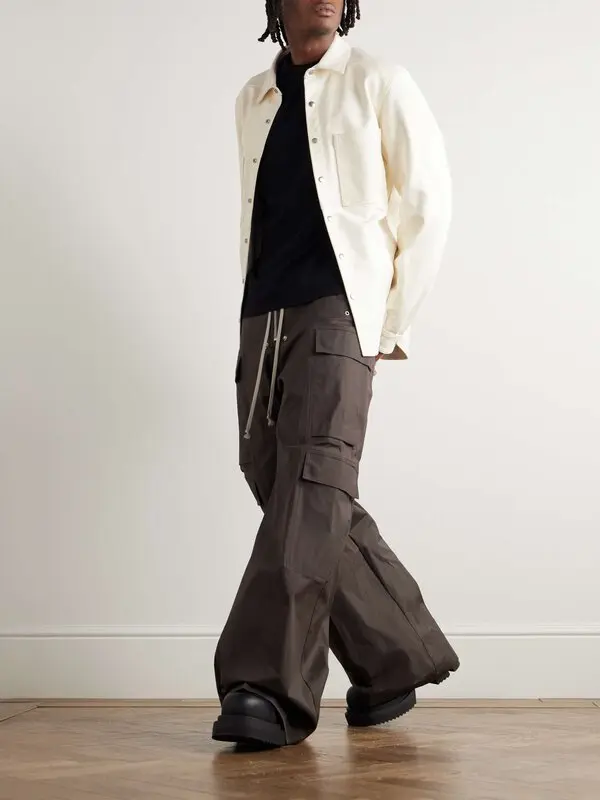 Rick Owens Leather Shirt Jacket