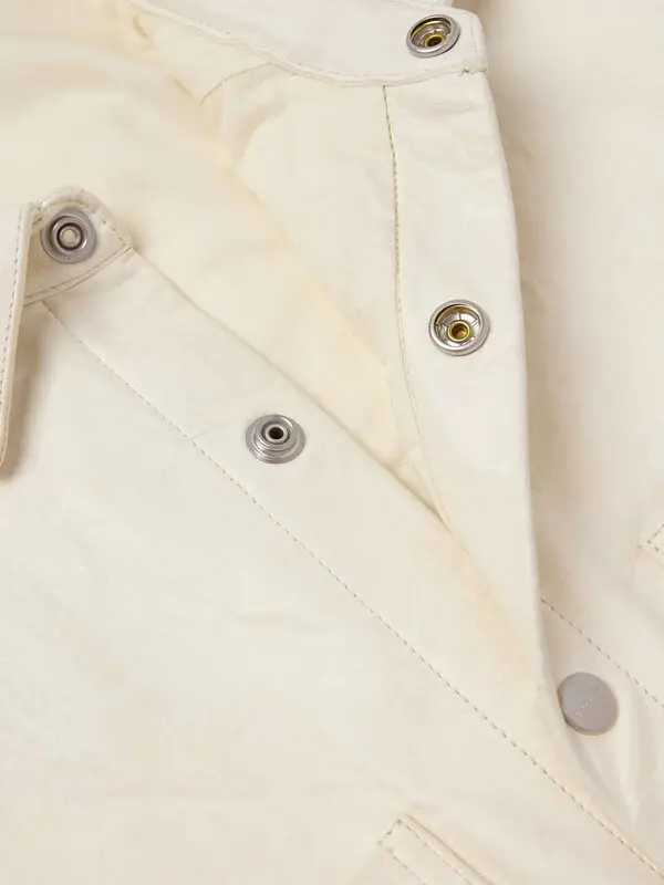 Rick Owens Leather Shirt Jacket
