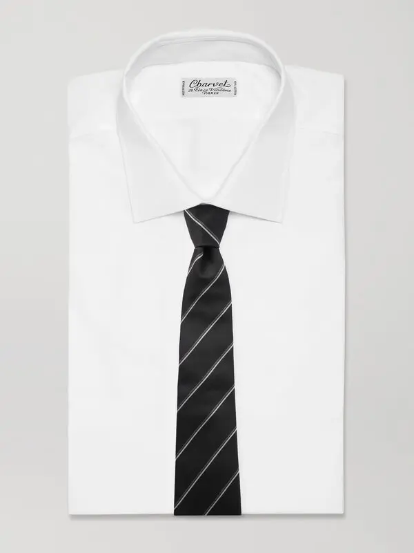 Saint Laurent 8cm Striped Silk-twill Tie