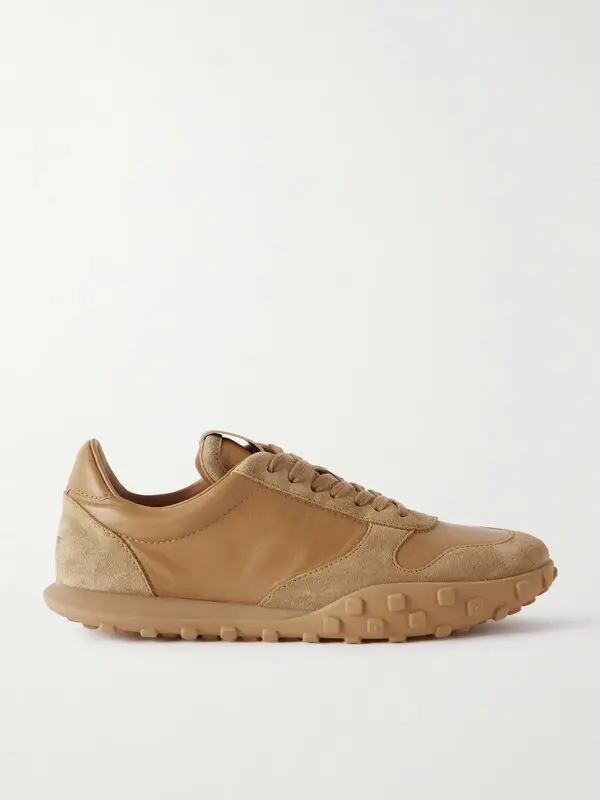 JIL SANDER Moon Leather And Suede Sneakers - Neutrals