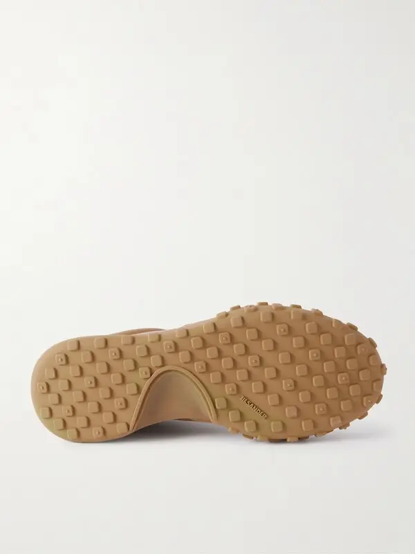 JIL SANDER Moon Leather And Suede Sneakers - Neutrals