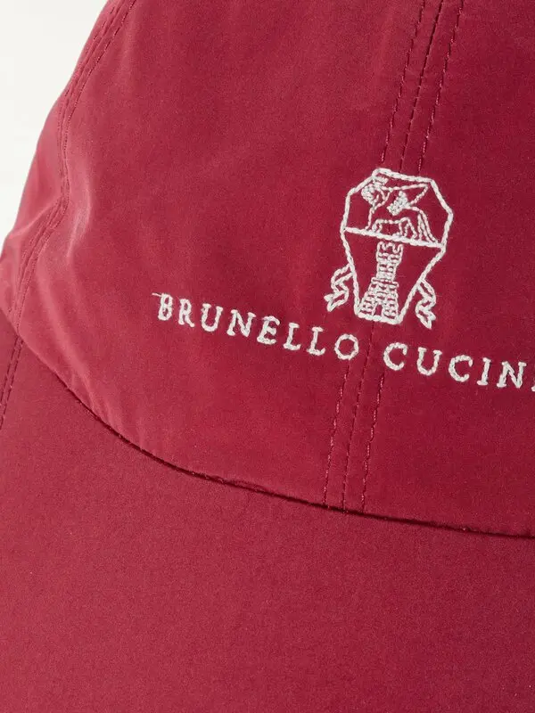Brunello Cucinelli Cotton-twill Baseball Cap - Red