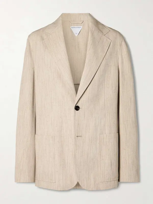 Bottega Veneta Oversized Woven Suit Jacket