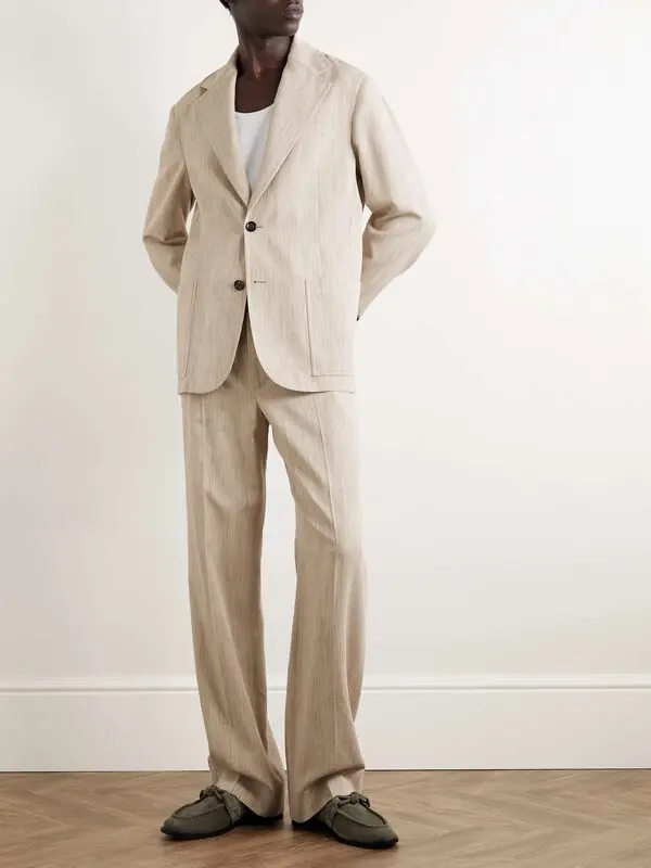 Bottega Veneta Oversized Woven Suit Jacket