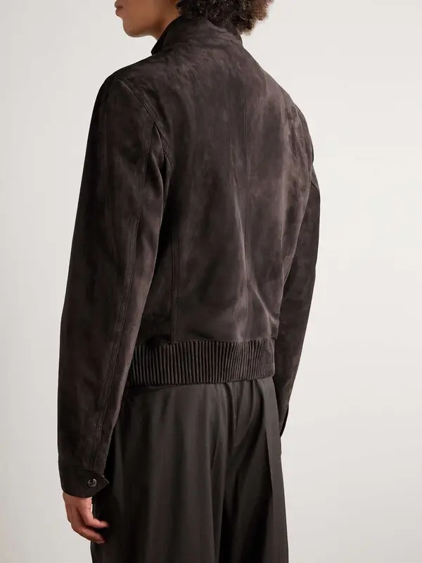 Dolce & Gabbana Suede Moto Jacket