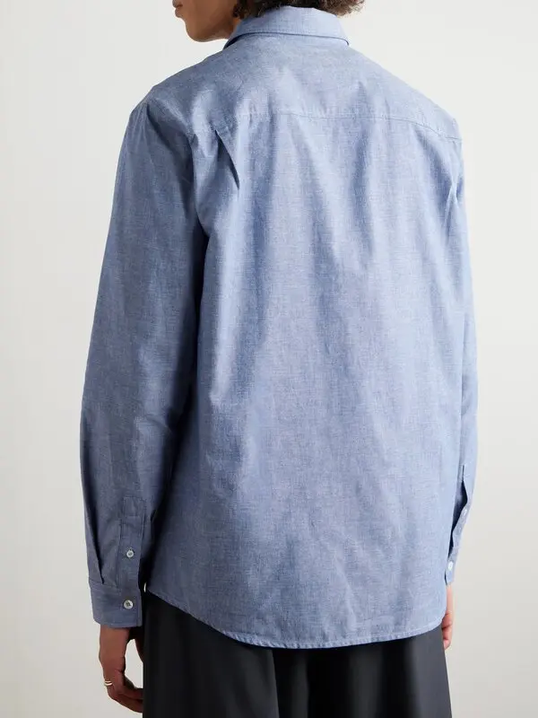 A.p.c. Edouard Brodé Cotton-chambray Shirt