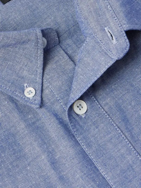 A.p.c. Edouard Brodé Cotton-chambray Shirt