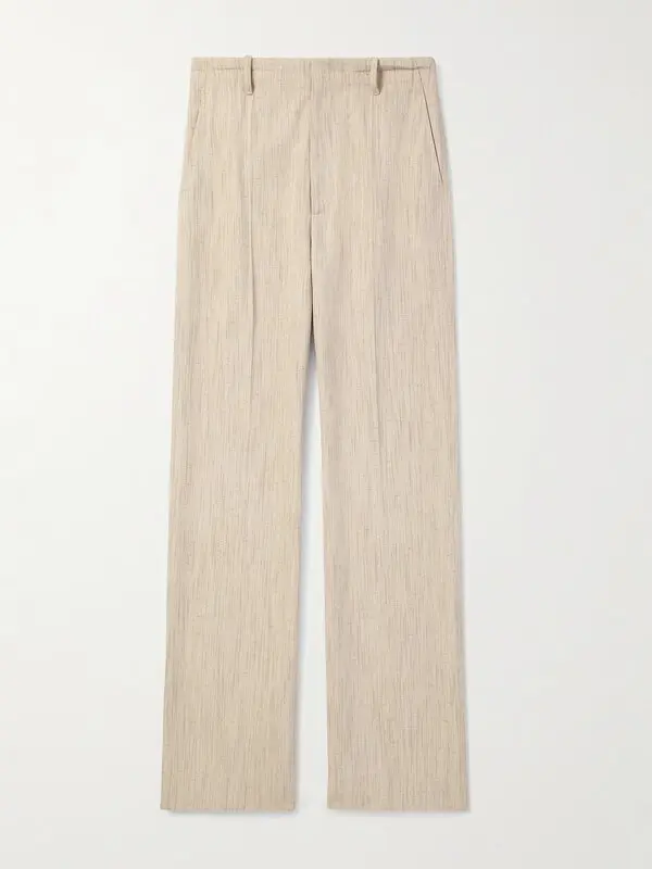 Bottega Veneta Straight-leg Woven Suit Trousers
