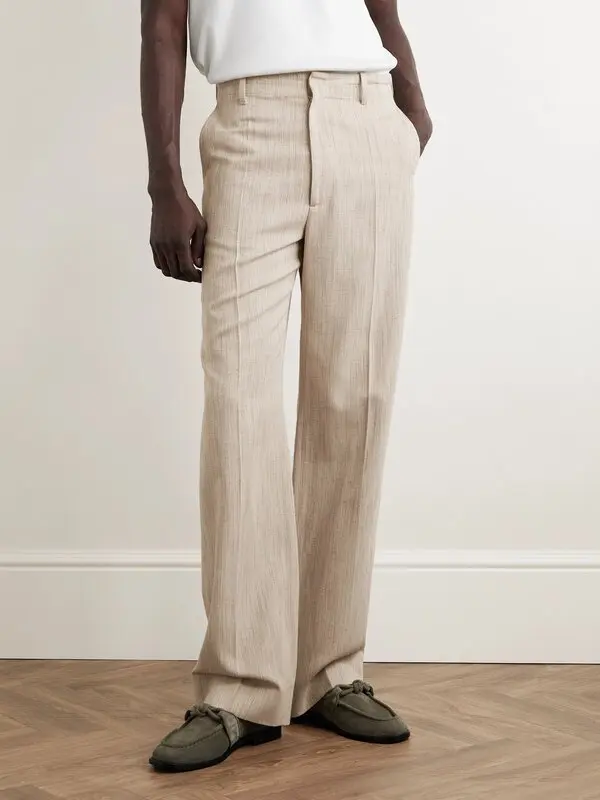 Bottega Veneta Straight-leg Woven Suit Trousers