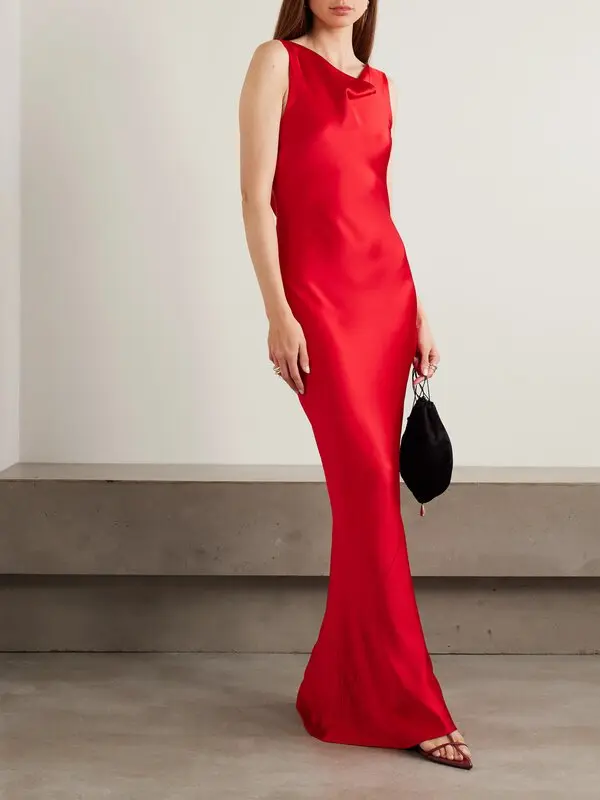 Norma Kamali Satin Gown